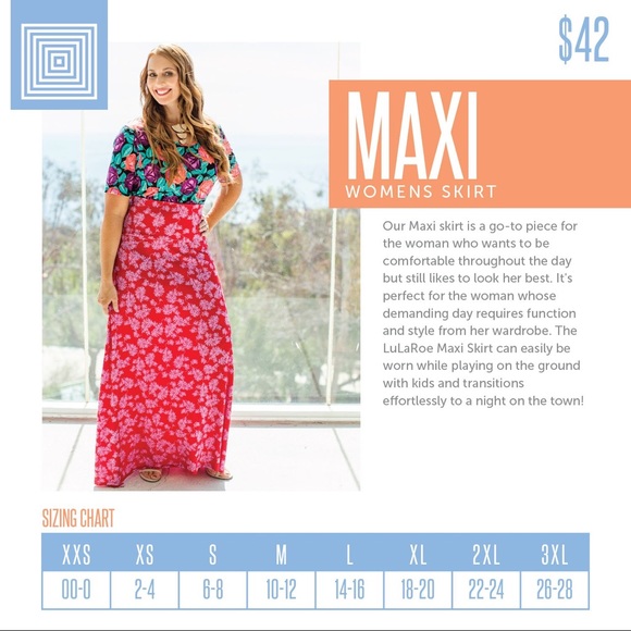 LuLaRoe | Skirts | 25 Or 32 Llr Maxi Skirt | Poshmark